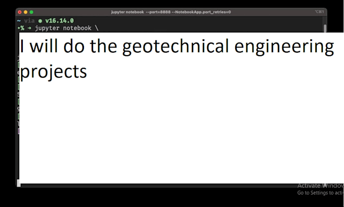 Do the geotechnical engineering projects assignment and task by Expertmisam9870 | Fiverr