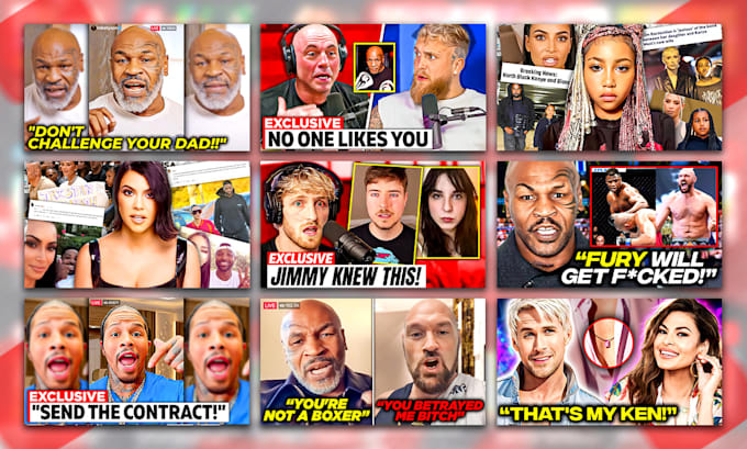 Make celebrity and mma niche thumbnail by Ebadat_ali | Fiverr