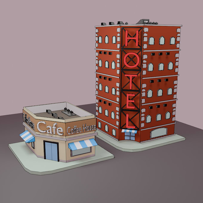 3d low poly models by Maxumko | Fiverr