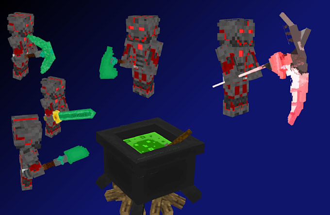 Create a minecraft 3d model by Chaosgameryt554 | Fiverr