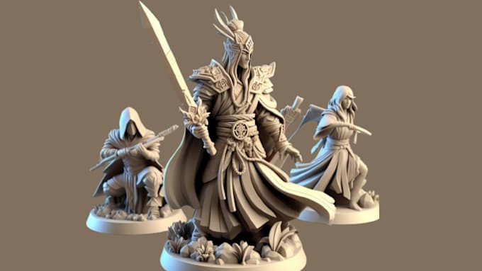 Sculpt and design 3d miniature figurine dnd table top games for 3d ...