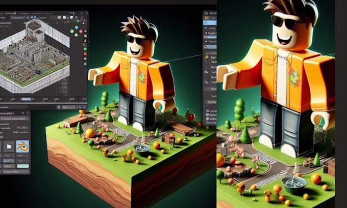 Create 3d roblox assets,roblox game,roblox animation, roblox gui ...