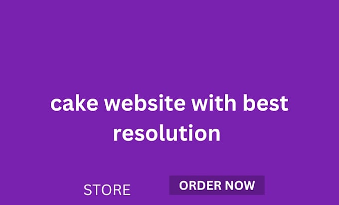 Design cake responsive cake website for your store by Webcrafts_man ...