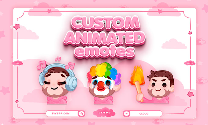 Do 2 gif animated emote for only 5 by Littlecloud_ | Fiverr