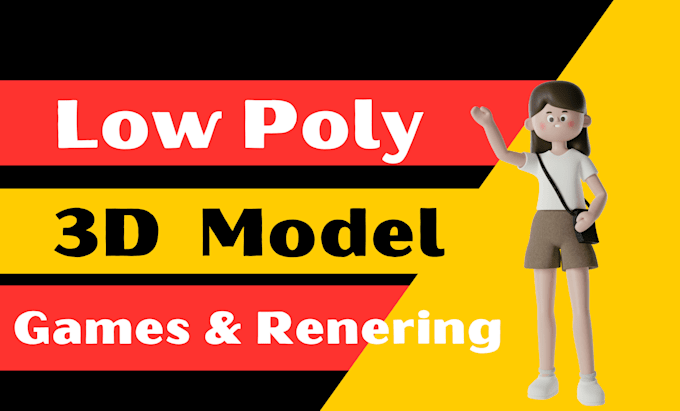 Create low poly 3d models for games and rendering by Alimansoor1998 ...