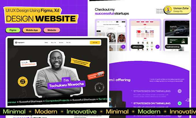 Do landing page, homepage, saas product design in figma by Usman_zfar | Fiverr