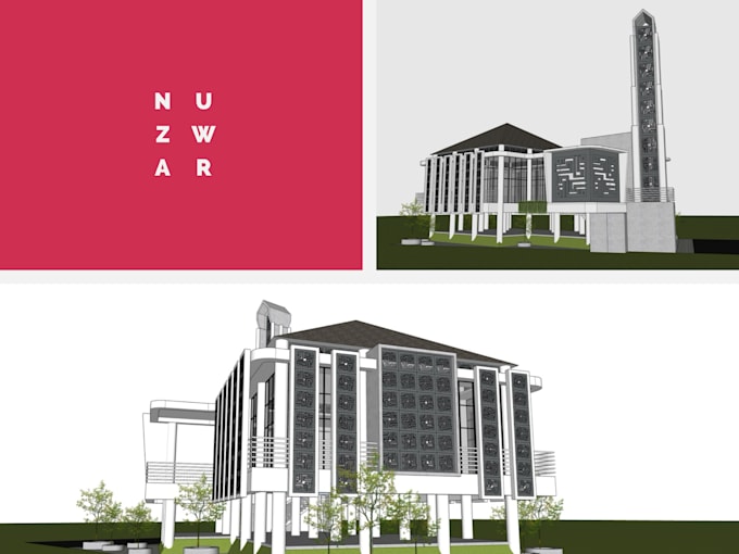 Do architectural sketchup 3d modeling by Jundinuzwar | Fiverr