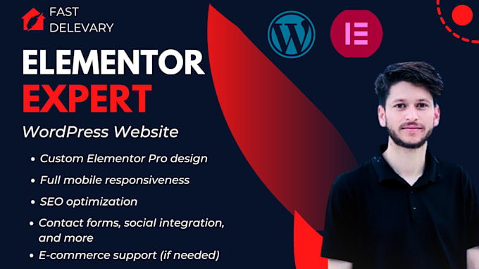 Design a wordpress website using elementor pro page builder by Manzoor_123 | Fiverr