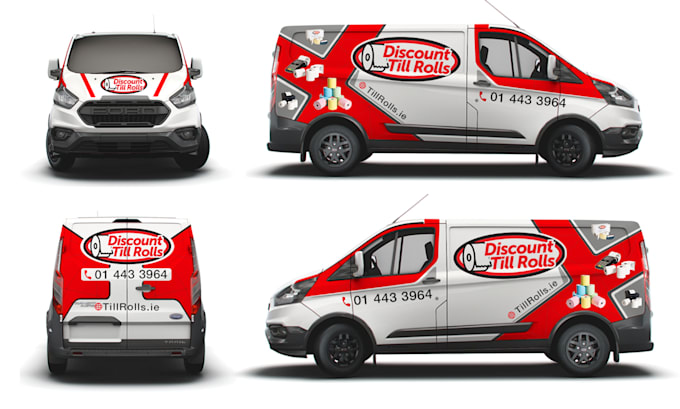 Design work van vinyl wrap, big bus wrap design for you by ...