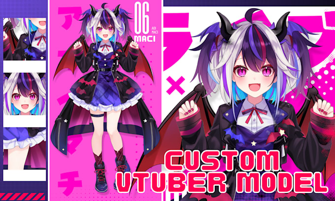 Design and rigging live2d vtuber model art character for streaming by ...