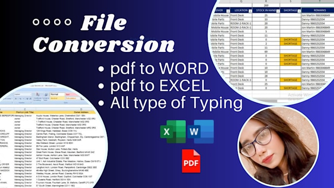 Do document conversion, fast typing, pdf to word, pdf conversion by ...