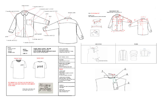 Make techpack for your clothing line by Abusayheed | Fiverr