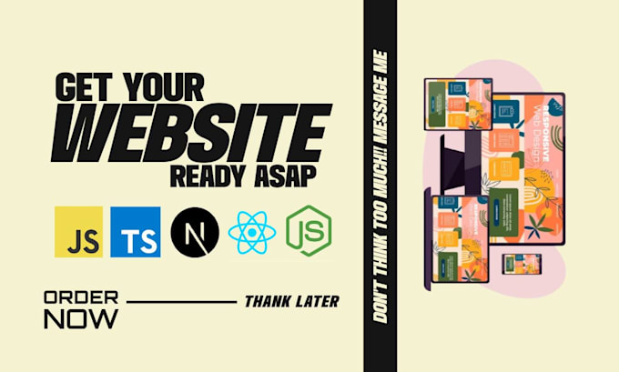 Create full stack website react js or next js by Dreamcodee | Fiverr