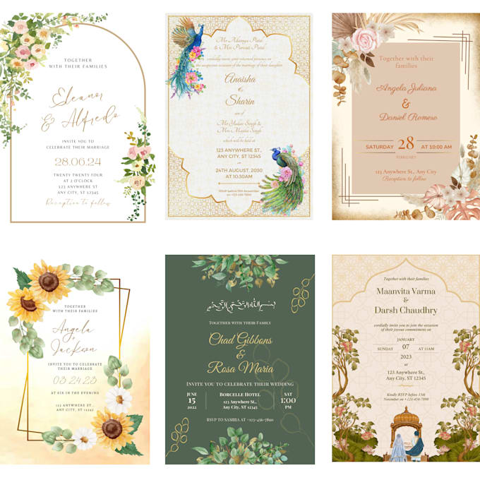 Design custom invitation cards for birthdays and weddings by ...