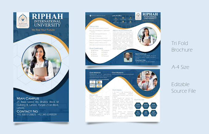 Design creative brochures of trifold, digital and islamic by Umar_qasim | Fiverr