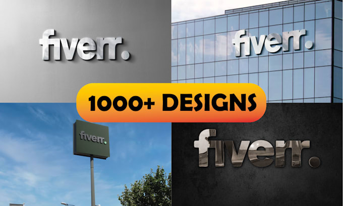 Create 2d and 3d logo mockups on photoshop by Hassanrehman78 | Fiverr