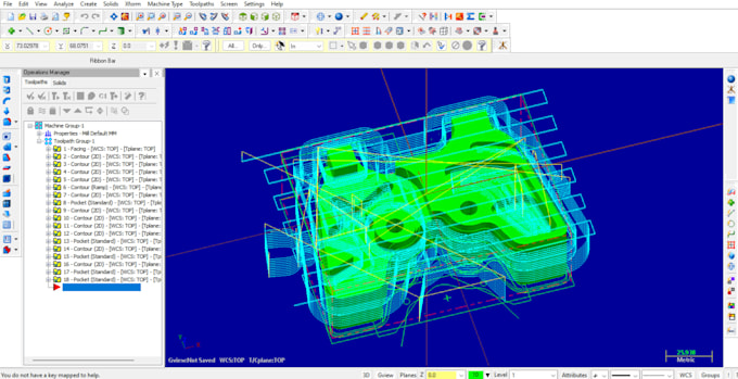 Cam, cnc program, and g code in mastercam by Alphaone2707 | Fiverr