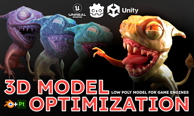 Retopologize, uv unwrap and texture your 3d model by Gustavo_dias_ | Fiverr