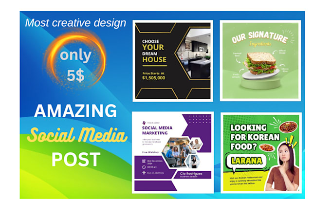 Design eye catching social media post for facebook and instagram by ...