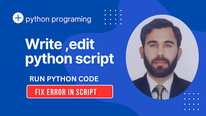Write ,edit review python program by Asmatullah764 | Fiverr Write ,edit review python program by Asmatullah764 | Fiverr