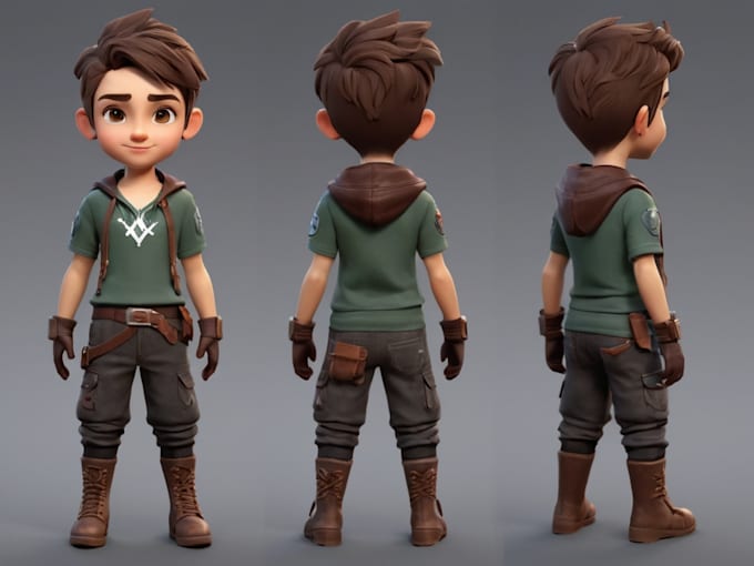 Expert 3d character modeling and rigging for games and animation by ...