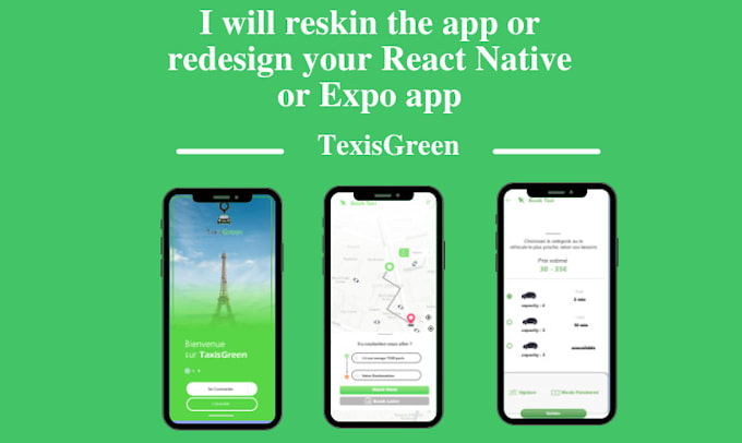 Redesign change and reskin and bug fix your react native or expo app ui by Nabeel_ahmad_72 | Fiverr