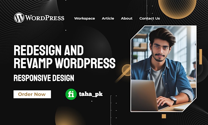 Design, redesign wordpress and revamp wordpress website by Taha_pk | Fiverr