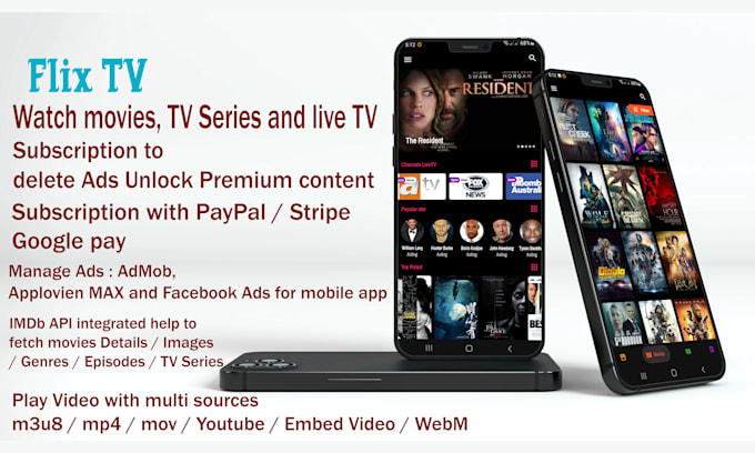 Customize, setup, and reskin flix app and webflix by Technicalsobuj | Fiverr