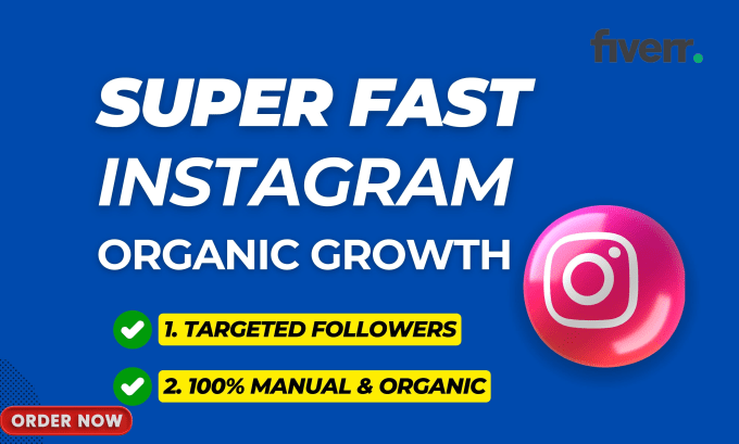 Do Super Fast Instagram Organic Growth By Rimonhossain92 Fiverr
