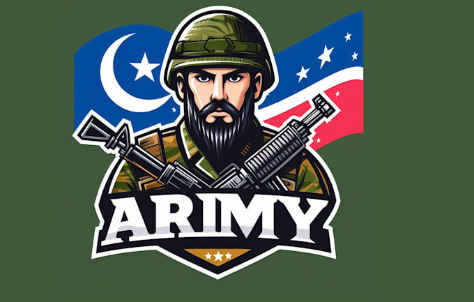 Design super army soldier mascot logo design with unlimited revision by ...
