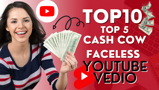 Make viral top 10 and top 5 cash cow faceless youtube video by Awais ...