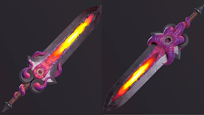 Make low poly models, stylized 3d game assets, weapon texture for ue4 ...