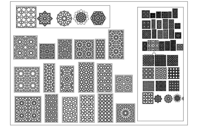 Design dxf files for cnc cutting machines by Decomaison | Fiverr