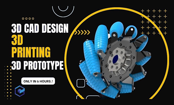 Do 3d cad design, cad model, product design for 3d printing and ...