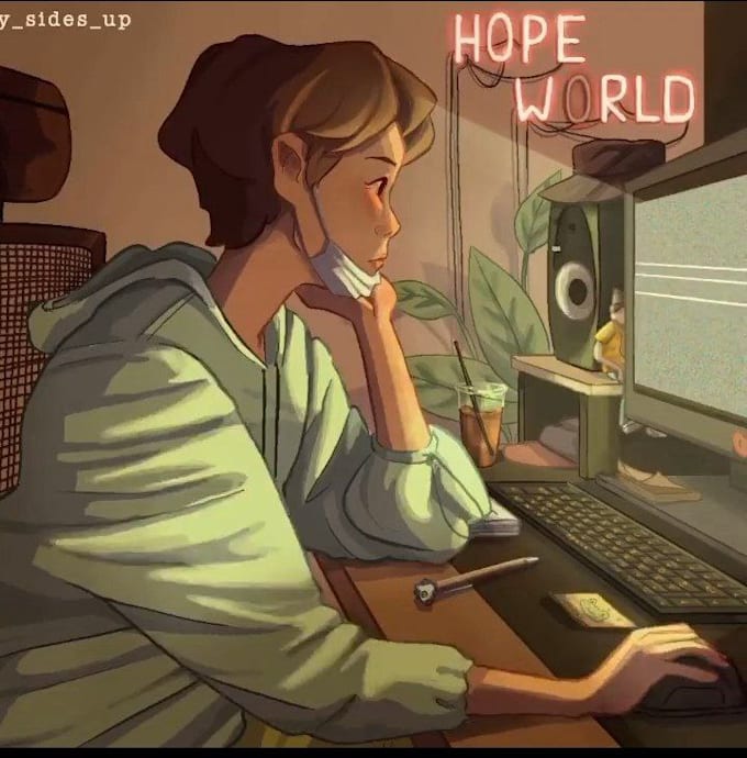 Make a lofi animation, lofi loop animation, lofi girl, gif animation