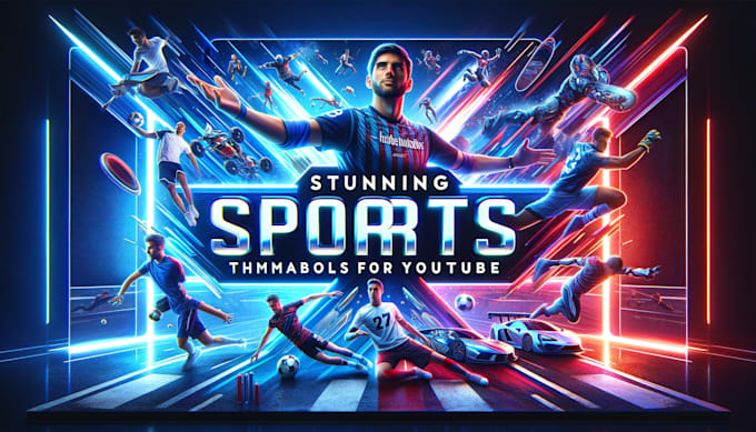 Design sports youtube thumbnail to boost your channel by ...