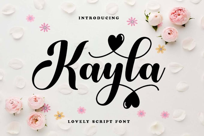 Kayla font bundle 47 premium fonts by Nourddin14 | Fiverr