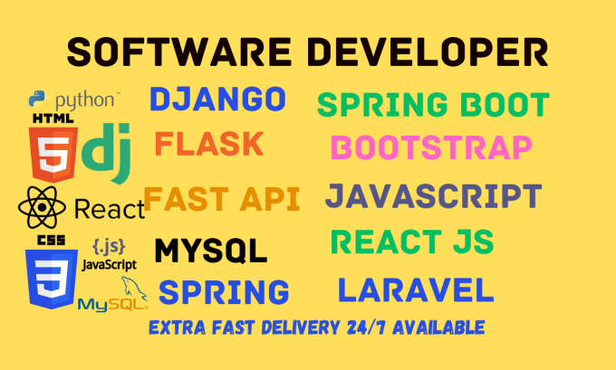 Code Django Flask Fast Api Laravel React And Spring Applications By Smithjoseph20 Fiverr