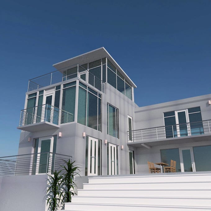 3d realistic architecture visualization by Lalroa | Fiverr