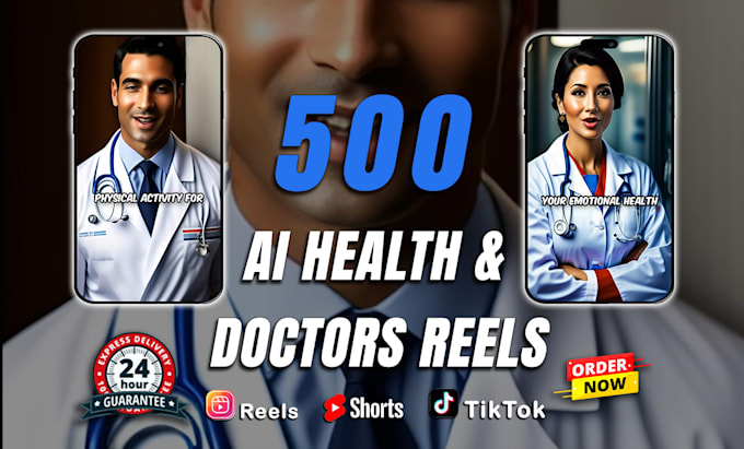 Create 500 english ai health and doctors reels or shorts by Robinjo | Fiverr