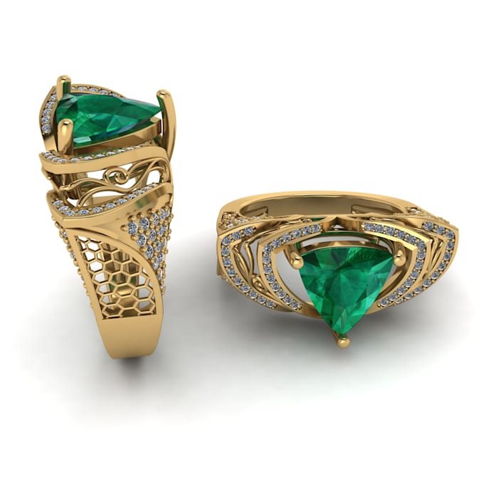 Design 3d cad ring for 3d print and render by Virgiawalistant | Fiverr