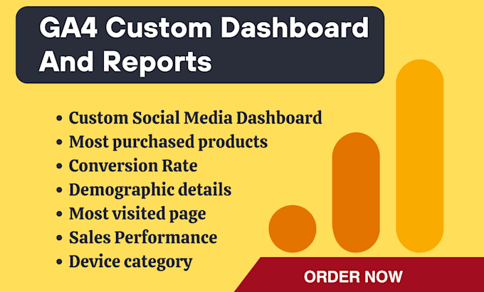 Create ga4 custom dashboard and reports by Adexpert360 | Fiverr