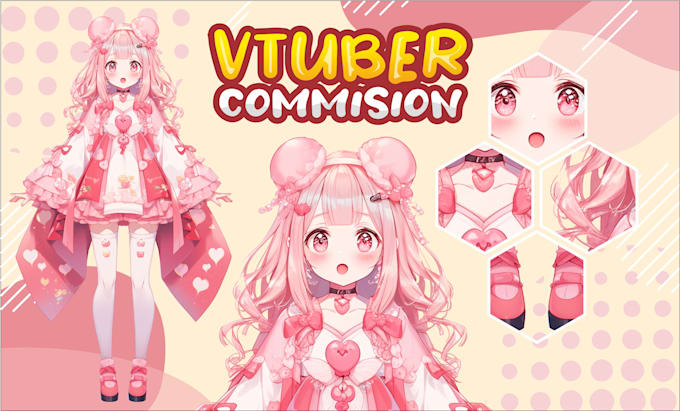 Create high quality vtuber model in anime illustration for stream and ...