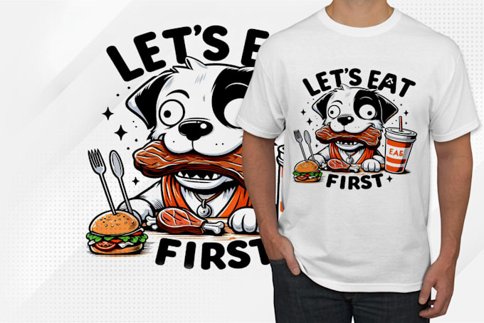 Design a wonderful unique custom t shirts graphic tees by Ousswing | Fiverr