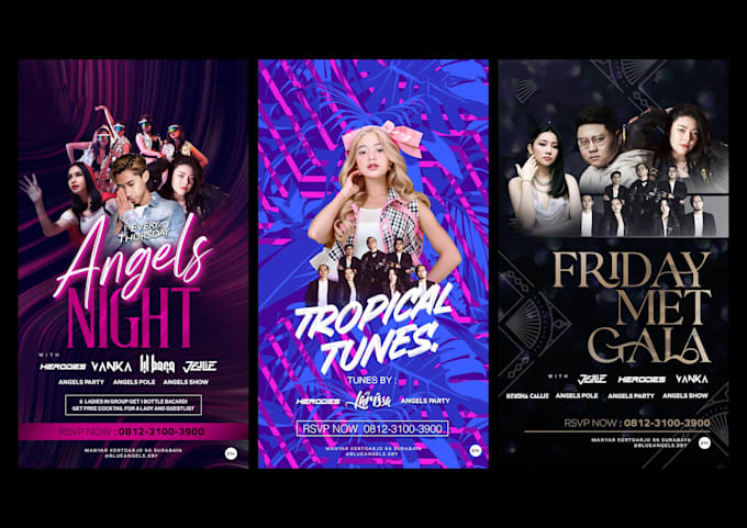Night club flyer or poster design by Sasmita9 | Fiverr