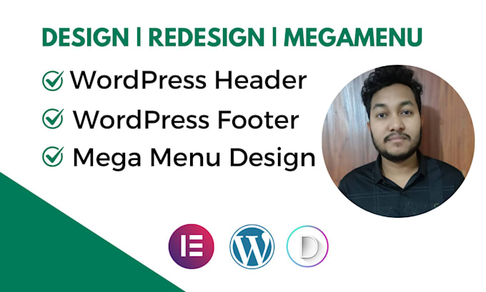 Design or fix wordpress header, footer and mega menu by Ripon_webx | Fiverr