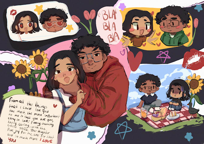 Draw your ideas into charming colorful illustrations