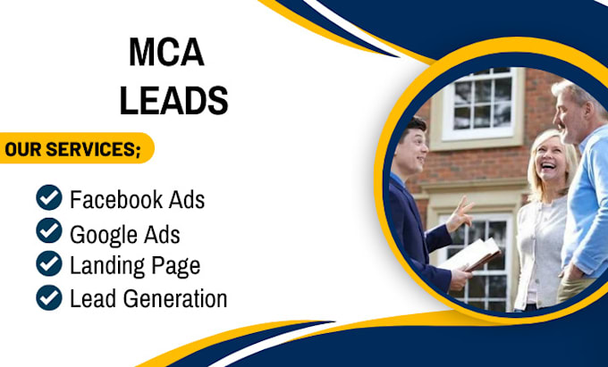 Generate mca leads business loan leads via mca facebook ads and mca landing page by Jordan_leads ...