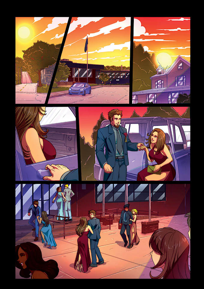 Draw comic book illustration, cartoon character, graphic novel ...