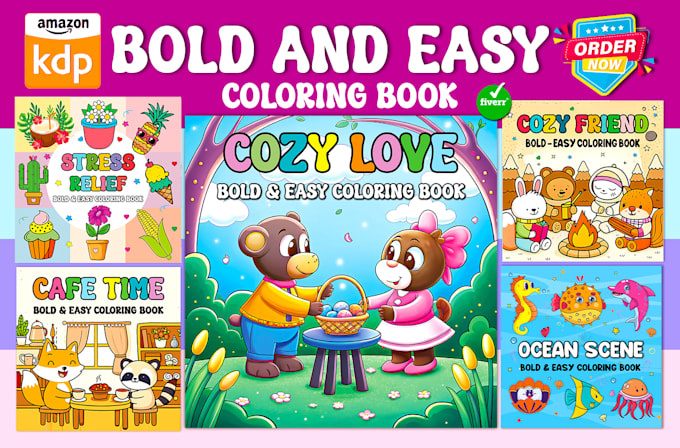 ocean scene bold coloring book